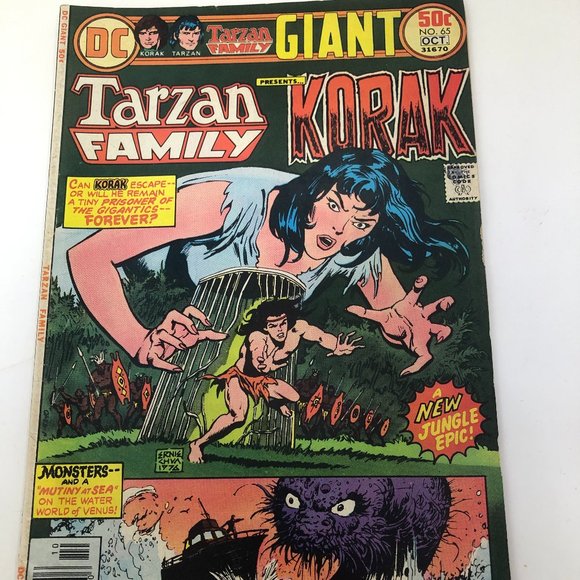 Tarzan Comic Book | Other | Tarzan Family 65 Giant Presents Korak Comic ...
